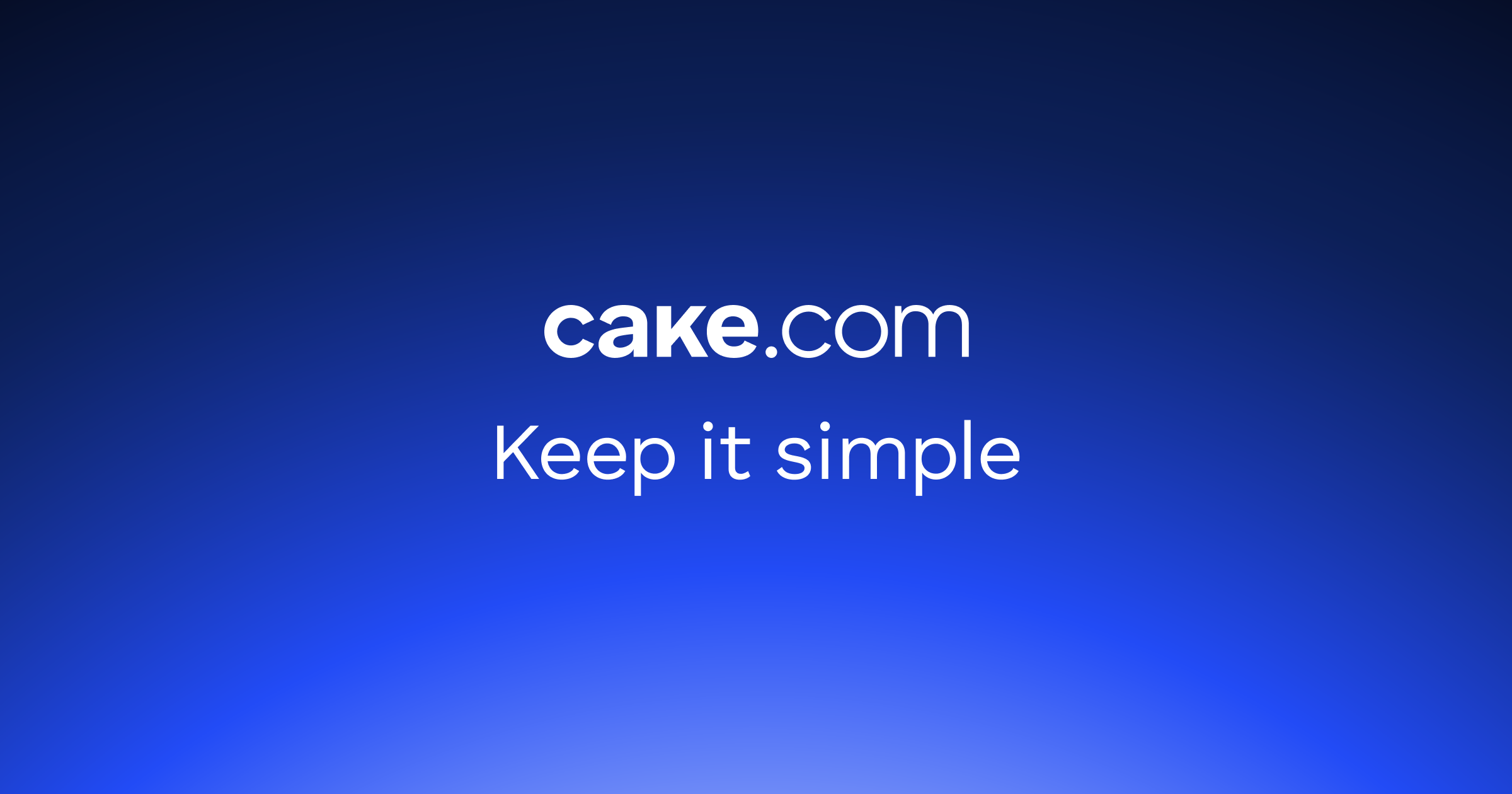 Get Started | CAKE.com