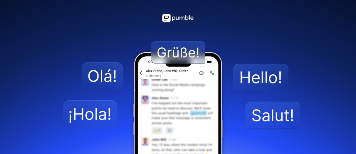 Pumble iOS now supports the main European languages!