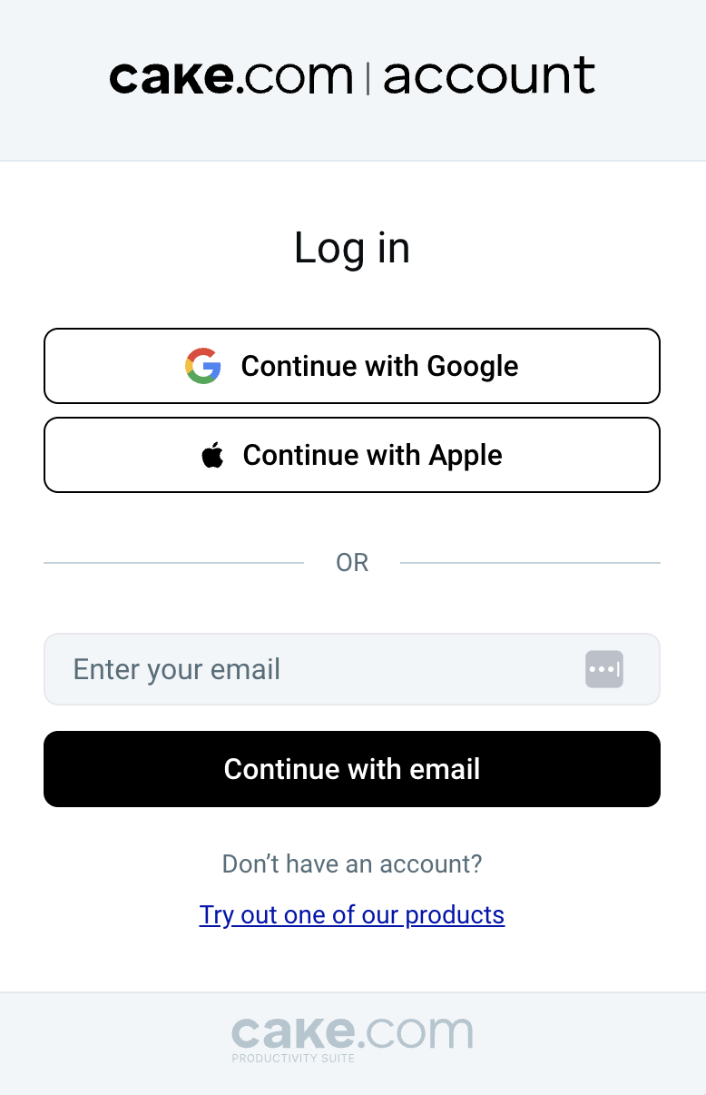 Log in to Your CAKE.com Account - CAKE.com Help Center